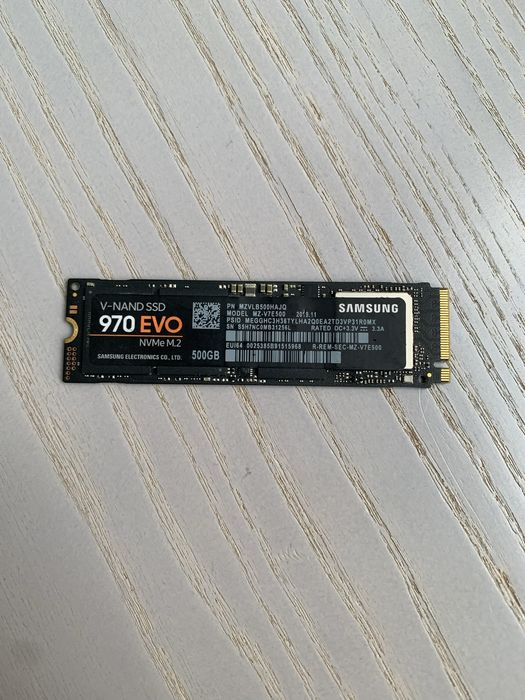 Samsung SSD 970 EVO 500Gb (стан 100%) MZVLB500 NVMe M2: 1 600 грн. - Запчастини для ноутбуків ...