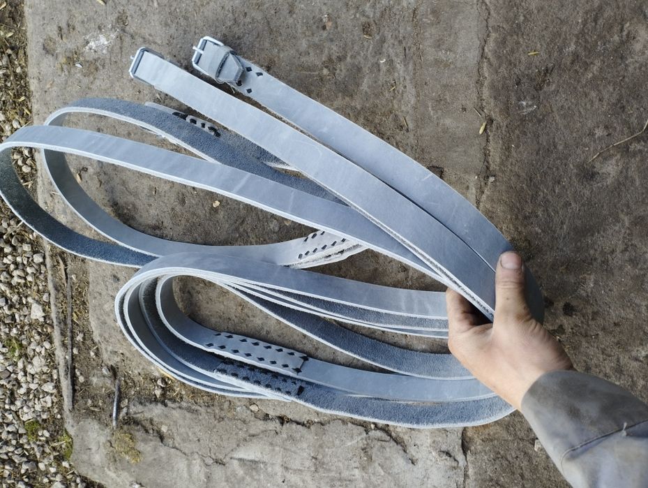 Lejce skórzane chromowe para pojedynek Skorocice • OLX.pl