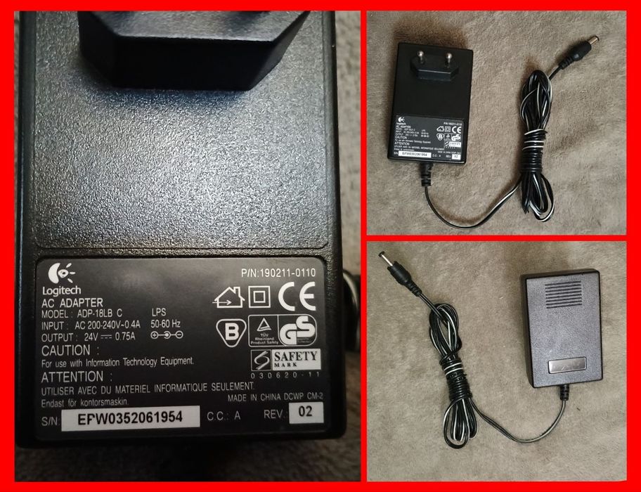 Адаптер блок питания logitech ADP-18LB C для игрового руля logitech ...