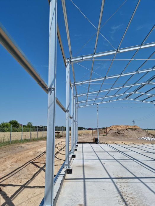 Konstrukcja stalowa ocynkowana magazyn 320 m2 (10m x 32m x 5m) NOWA ...