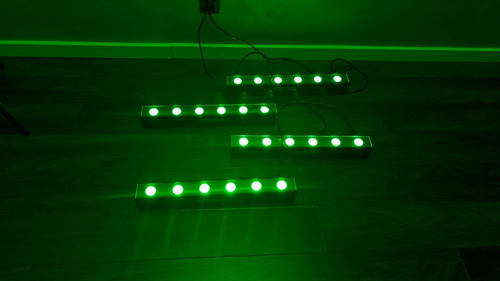 4x ADJ Ultra bar 6 6x6W LED Bar Ledbar oświetlenie sceniczne ledbar ...
