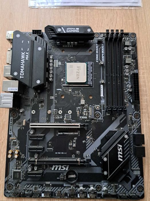 Płyta główna Msi b450 Tomachawk Max + amd ryzen 5 2600x. Piotrków Trybunalski • OLX.pl