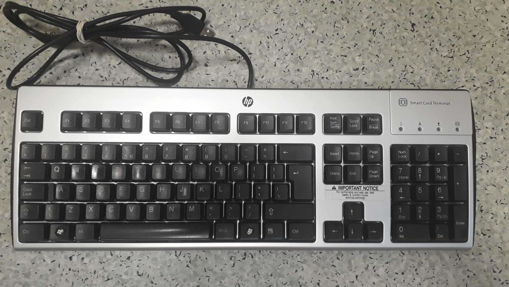 Klawiatura HP KUS0133 z portem Smart Card oryginał Częstochowa Błeszno ...