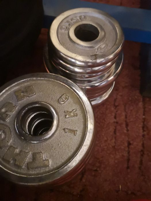 Obciazenie zeliwne 5kg 2,5kg 1,25kg 1kg talerze naklad silownia Somonino • OLX.pl