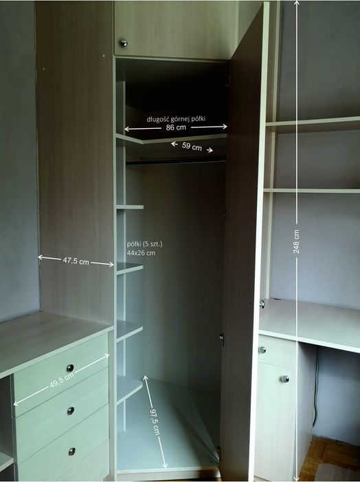 Zabudowa - szafa, komoda, biurko, parapet, regał Tarnów • OLX.pl