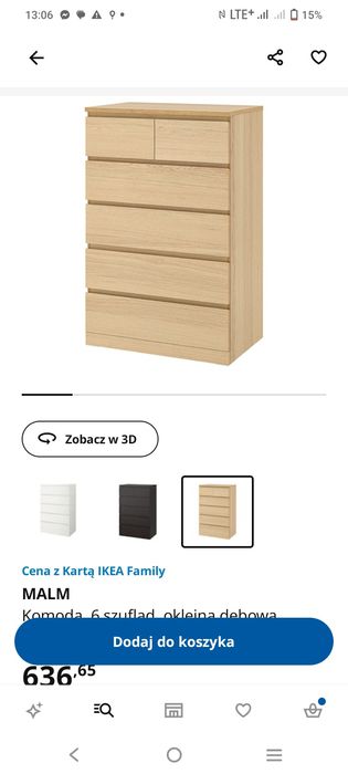 Komoda malm Ikea Łódź Górna • OLX.pl