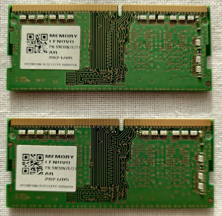 16GB Ram DDR4 SO-DIMM 2x8GB 3200 1Rx16 komplet Samsung z Lenovo Legion ...