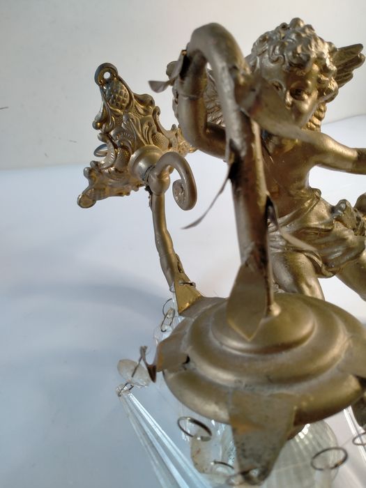 Kinkiet mosiężny anioł herubin vintage retro Ruda Śląska • OLX.pl