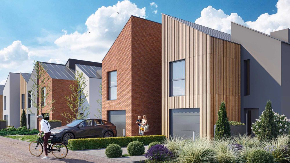 NOVE MILESZKI: segment skrajny, 124 m2, w budowie Łódź Widzew • OLX.pl