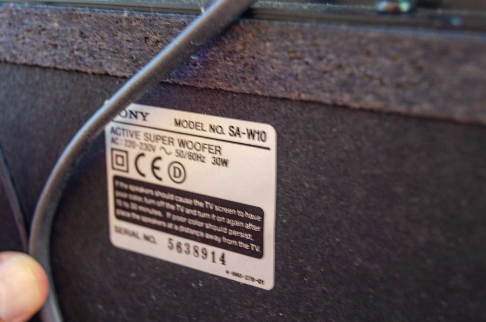 Subwoofer Sony SA-W10 e Colunas SS-H2600 Rio Tinto • OLX.pt