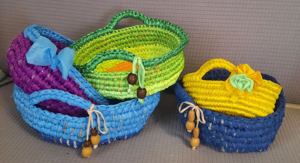 Корзинки вязаные корзинки плетеные корзинки вязані корзинки плетені