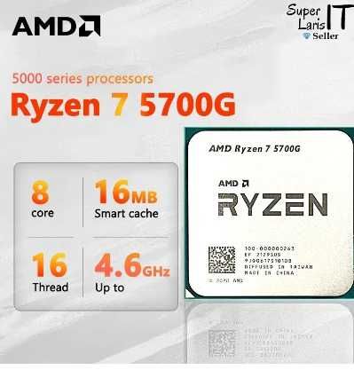 B550M+Ryzen 7 5700G AMD Radeon Vega 8+16 GB (2x8GB) DDR4 4400 MHz, АМ4 ...