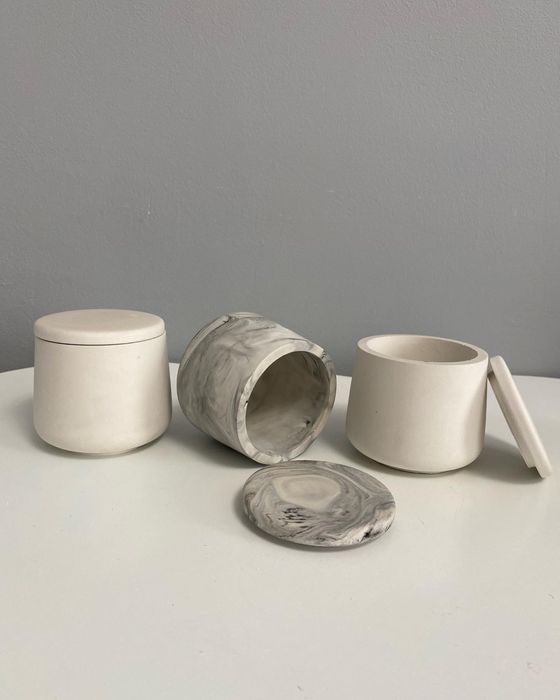 Кашпо з кришкою Тара для свечей Тара для свічок Кашпо для свічок 65