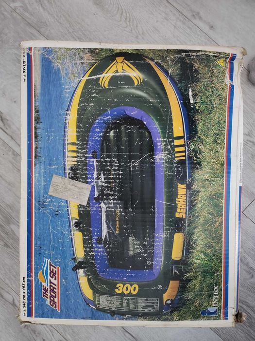 Nowy ponton 3 osobowy Intex Seahawk 300 Katowice Giszowiec • OLX.pl