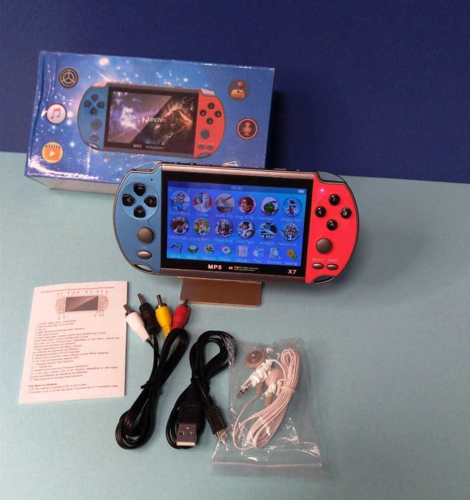 Игровая портативная приставка консоль ПСП X7 PSP 4. 3" 8Гб 1000 Игр: 1 ...