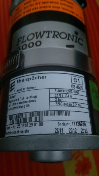 Насос автономного отопления Eberspasher flowtronic 5000 TIR: 4 500 грн ...