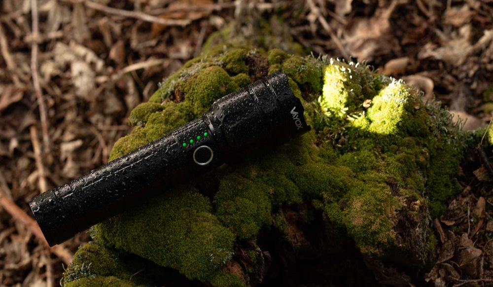 MOCNA Latarka taktyczna wojskowa LED akumulatorowa PRO zoom powerbank ...