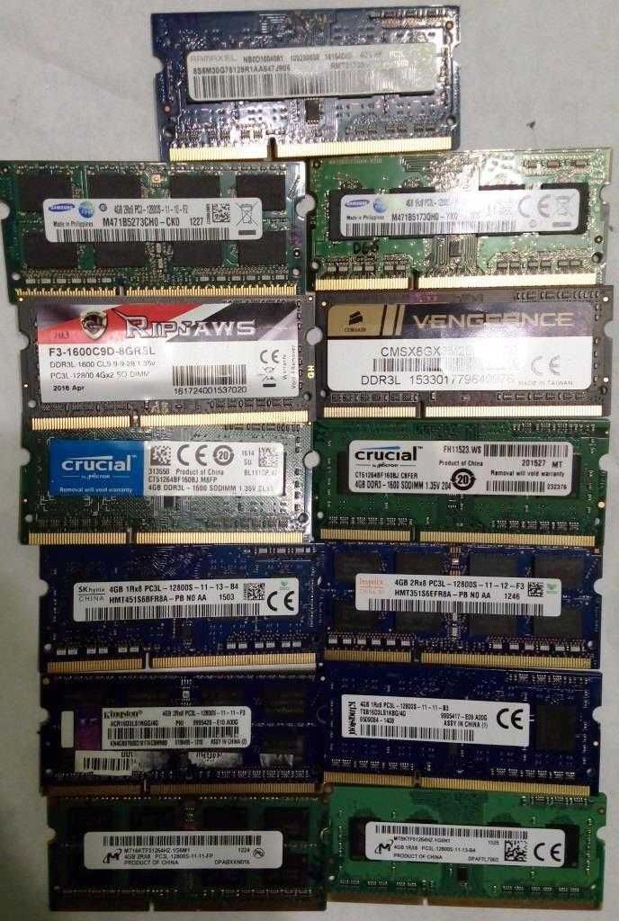 Память для ноутбука DDR2, DDR3, DDR4 планки 1Гб, 2Гб, 4Гб 8Гб от 30грн ...