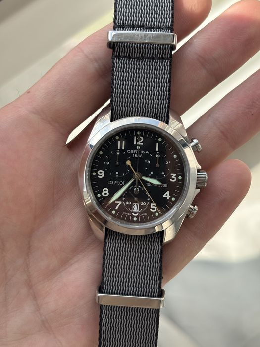 Certina DS Pilot Chronograph – szwajcarski zegarek lotniczy Katowice ...