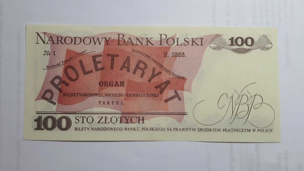Ekstremalnie rzadki ! 100 złotych 1976 s. BL UNC/UNC- Warszawa Bemowo ...