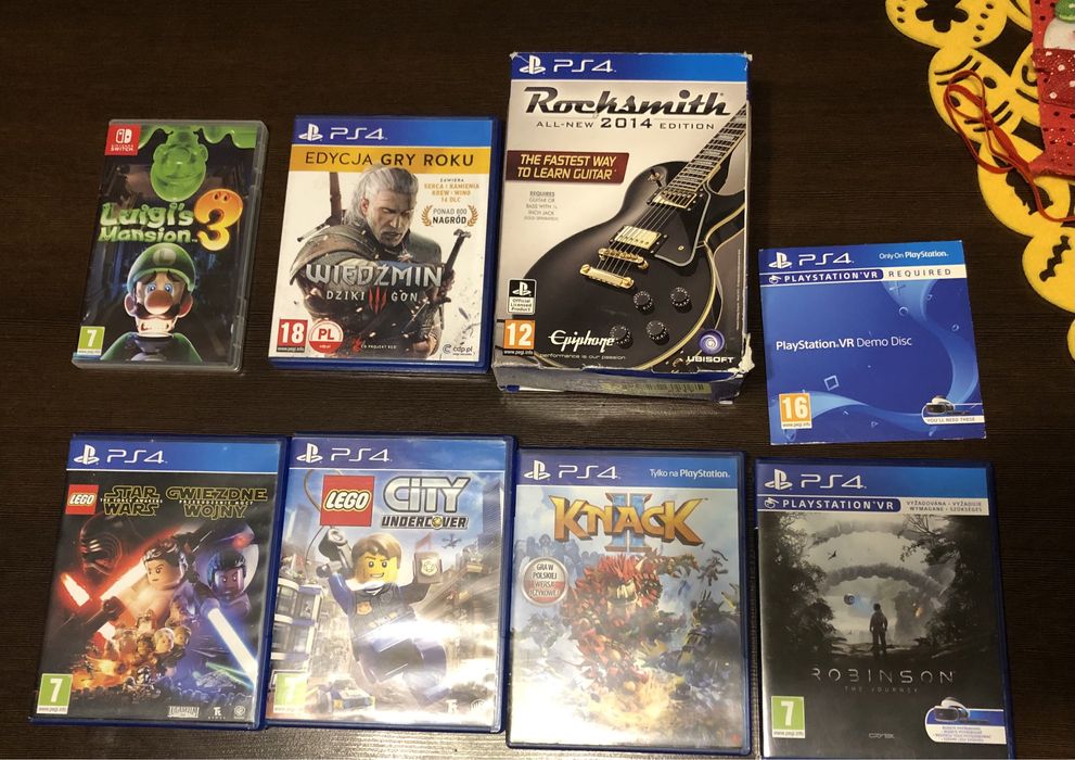 Gry PS4, switch - luigi, rocksmith, vr Ostrów Wielkopolski • OLX.pl