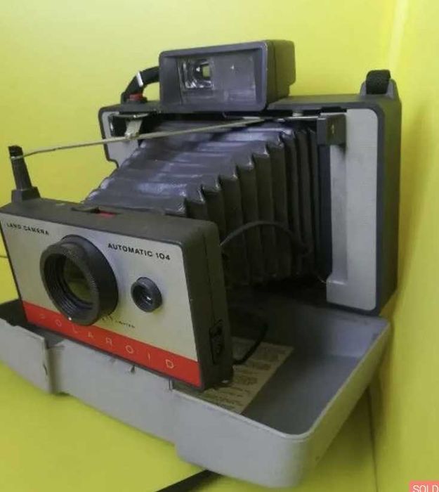 Polaroid 104 pacote instantâneo filme Land câmera com flash Poiares ...
