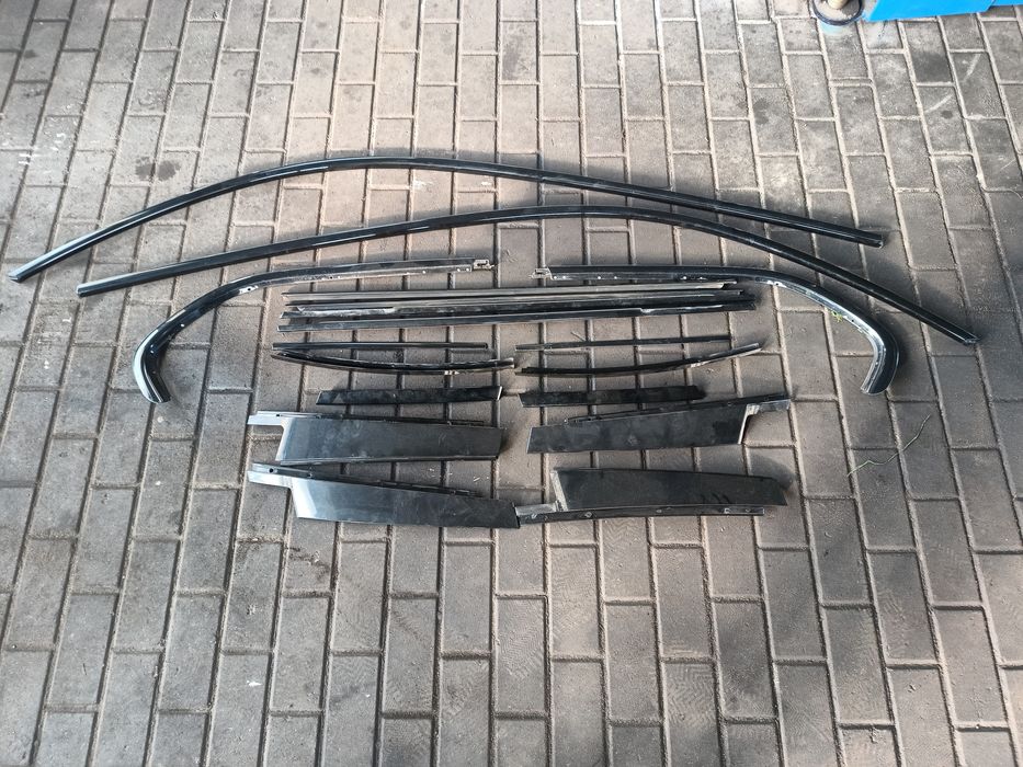 BMW E91 M PAKIET listwy zgarniające shadow line czarny połysk Nowy ...