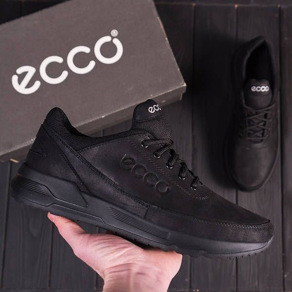 Демисезонные кроссовки ecco черные, мужские кроссы: 2 049 грн. - Кросівки для міста Харків на Olx