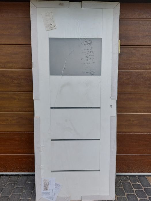 Drzwi skrzydło DRE Auri 1 bezprzylgowe 80 biały mat Bytów • OLX.pl