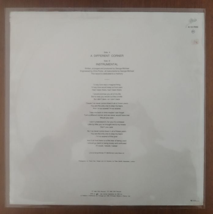 George Michael Maxi single de vinil "A Different Corner" Campo De ...
