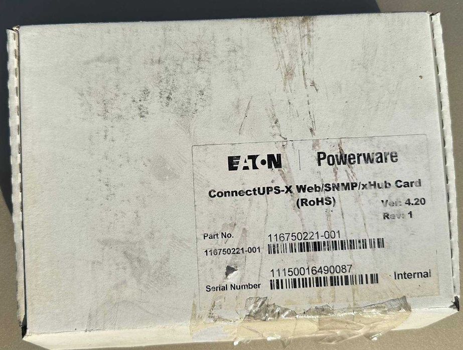 EATON Powerware connectUPS-X Web/SNMP/xHub card: 4 000 грн ...