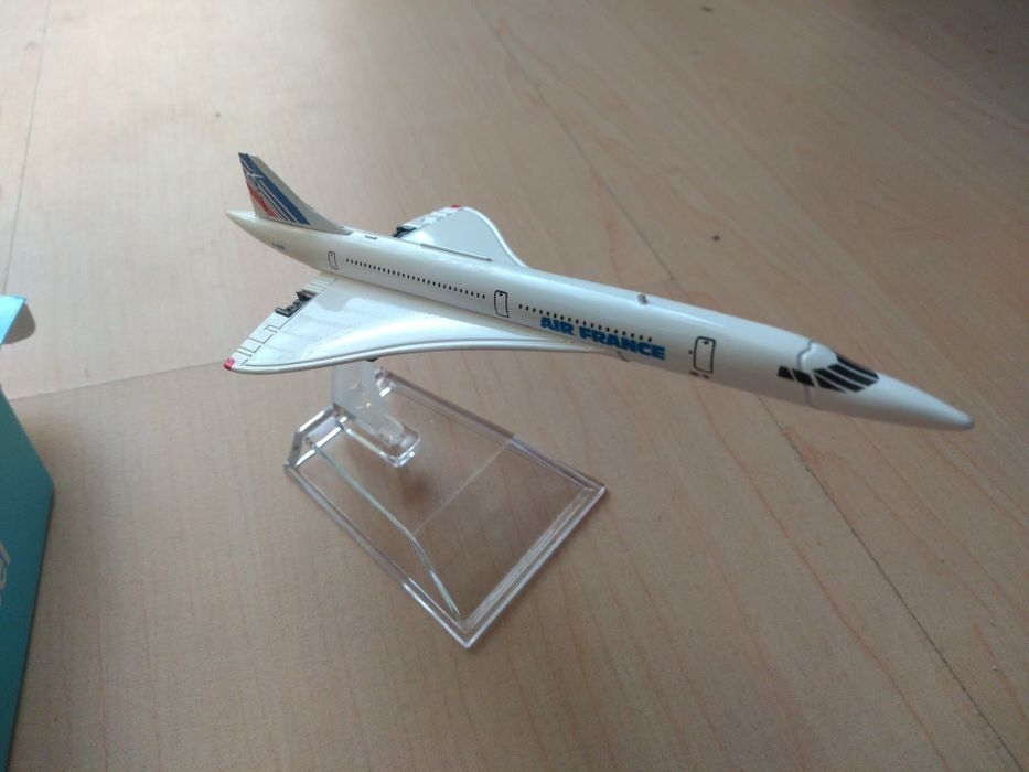 Model samolot concorde air france metalowy metal Kamieniec Ząbkowicki ...