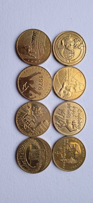 Monety 2zł pełna serja DROGA DO WOLNOŚCI 1999 do 2009. Gryfino • OLX.pl