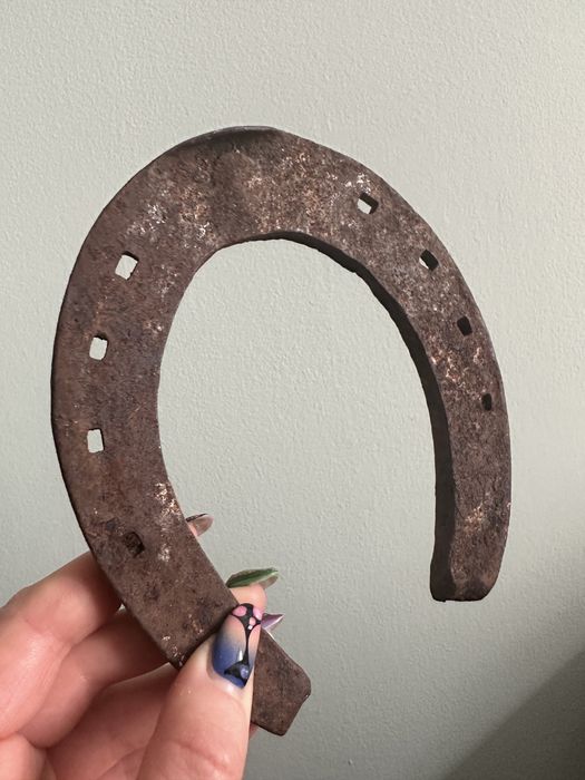 Vintage podkowa końska od konia na szczęście stara Warszawa Śródmieście ...