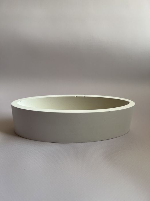 Гіпсове кашпо Човник тара для свічок для декору 80 грн Витвори майстрів рукоділля Буча