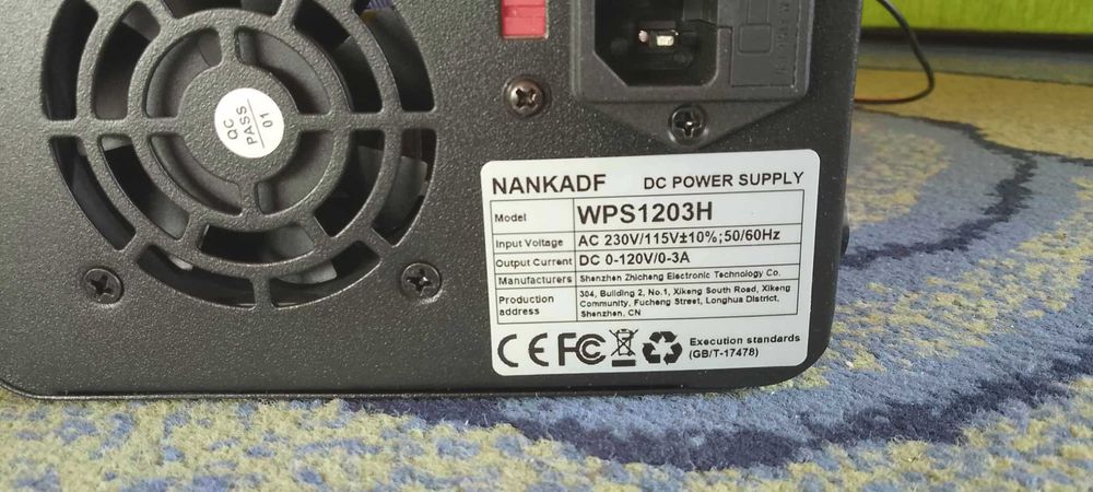 Regulowany zasilacz laboratoryjny 0-120V 0-3A 360W Wanptek / NANKADF ...