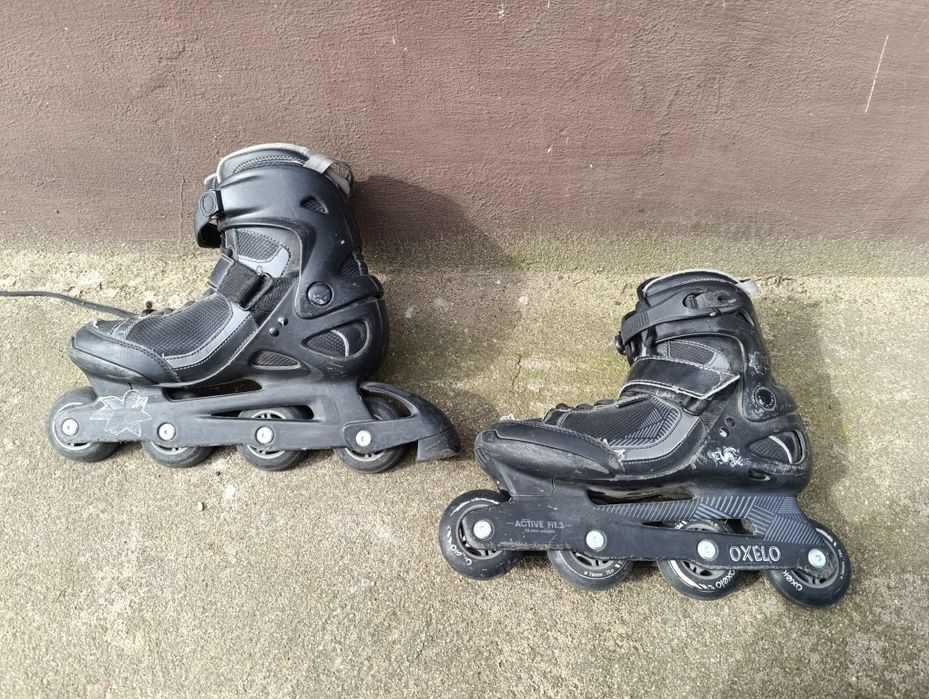 Rolki Oxelo 42 czarne Strzyżawa • OLX.pl