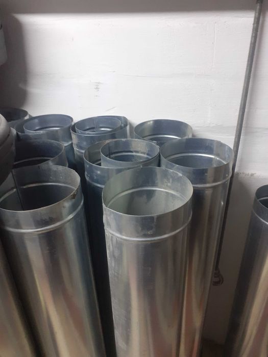 Rura ocynk FI 160 mm,1mb, Rura FI 100 mm,łącznik FI 100,Kolana FI 100 ...