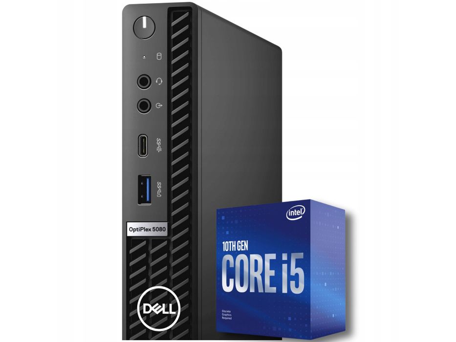 Komputer mini pc dell optiplex 5080 tiny i5 ddr4 16gb 512ssd win11 pro ...