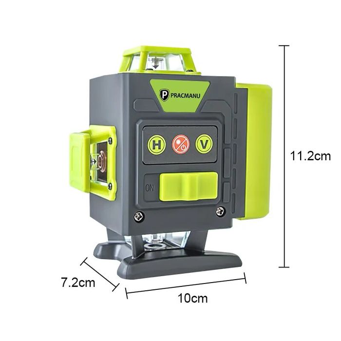 4D Pracmanu Mini 16л Лазерний уровень рівень нивелир Зел Луч Новинка ...