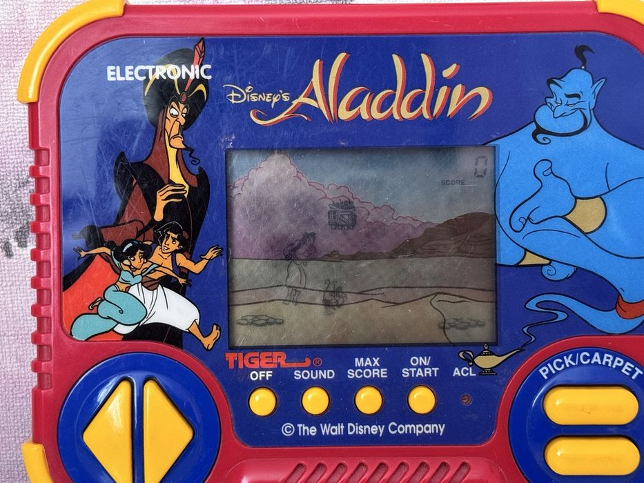 Gra elektroniczna Aladyn Disney, Tiger Electronic, vintage 1990 Kraków ...