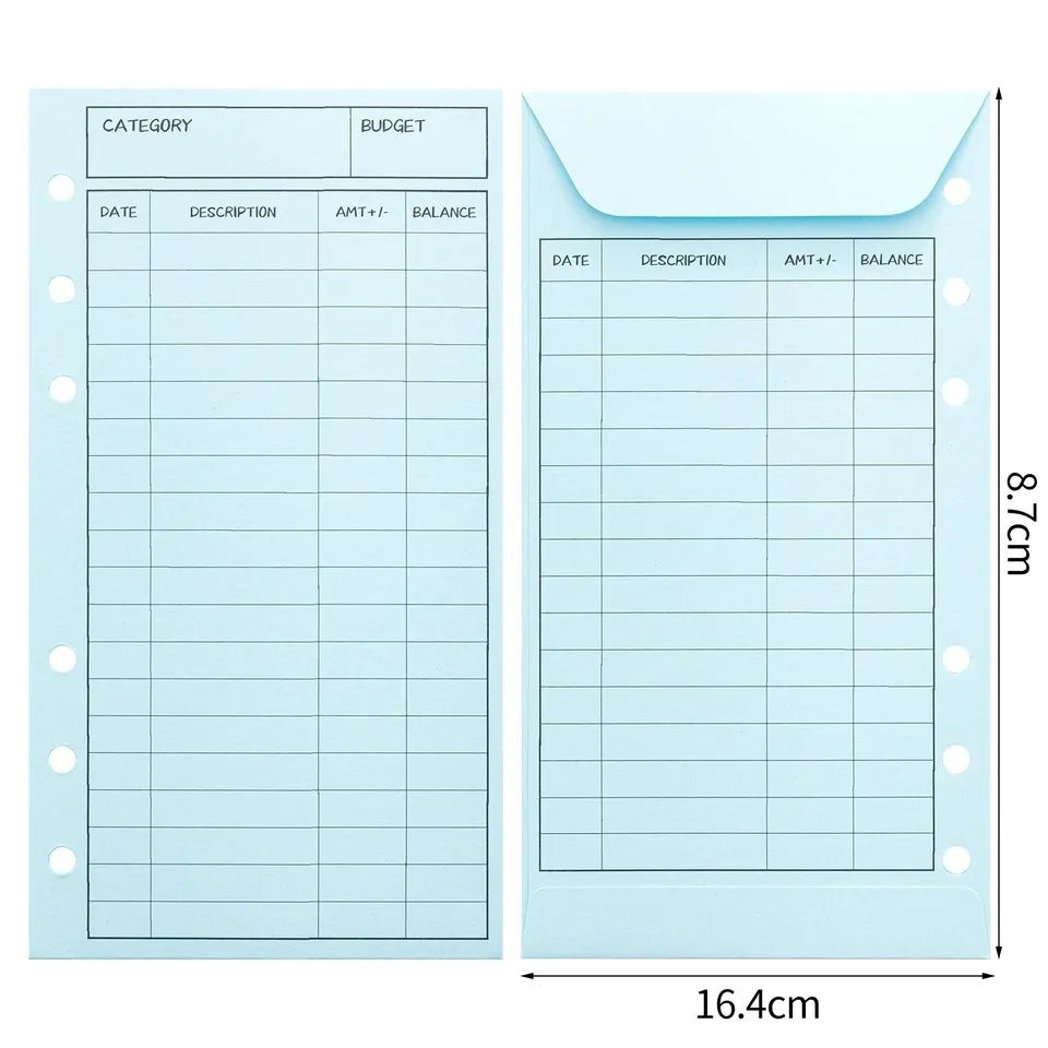 Планер для бюджету, методика конвертів, органайзер для грошей, Binder ...