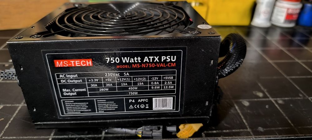 Zasilacz ms tech 750 watt atx Włocławek • OLX.pl