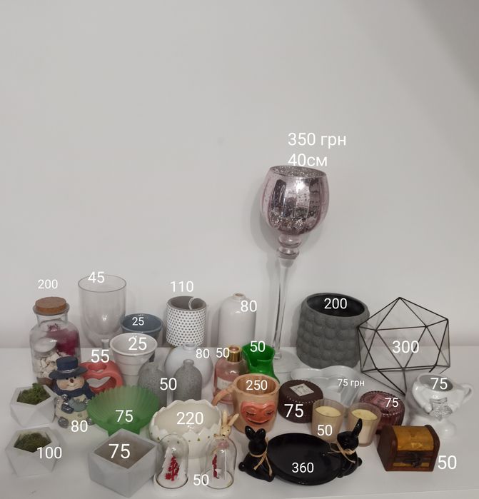 Ваза флораріум підсвічник свічки кашпо вази 80 грн Інші товари для дому Коломия на Olx