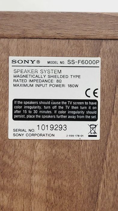 Kolumny frontowe Sony mocny bass SS F6000P 8ohm 2x 180W Warszawa ...