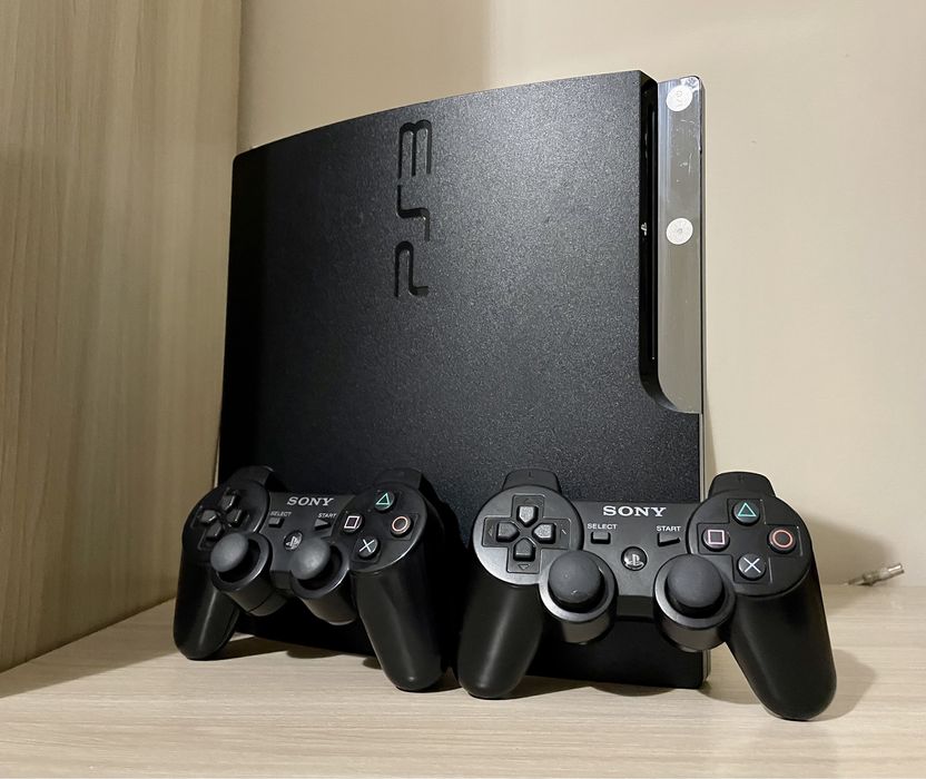 Ігрова приставка Sony PlayStation 3, PS 3, Slim 750Gb, 2 джоя + ігри: 3 799 грн. - Приставки ...