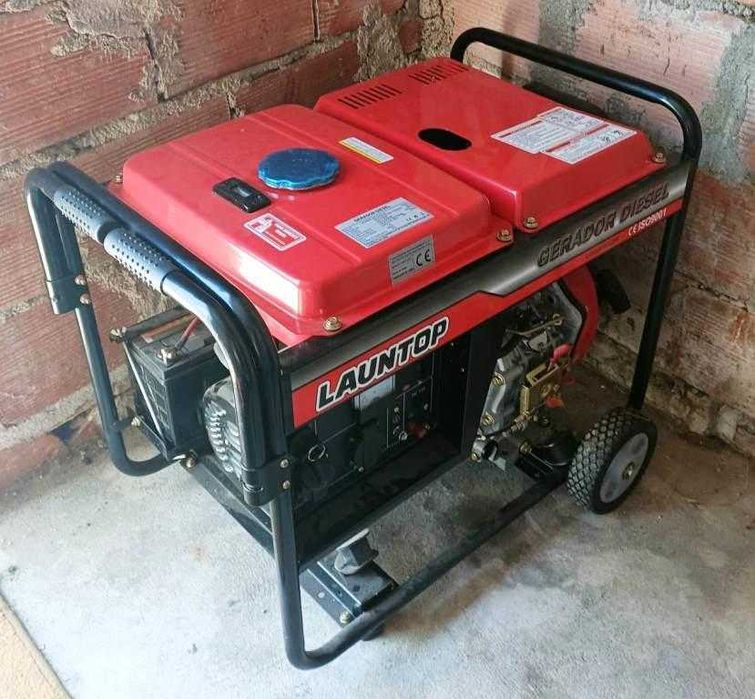 GERADOR LAUNTOP DIESEL 5000W 19,6A 220V ARRANQUE ELÉTRICO Esgueira ...