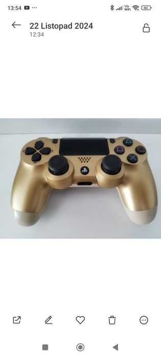 Pad kontroler PS4 PlayStation zloty Węgierska Górka • OLX.pl