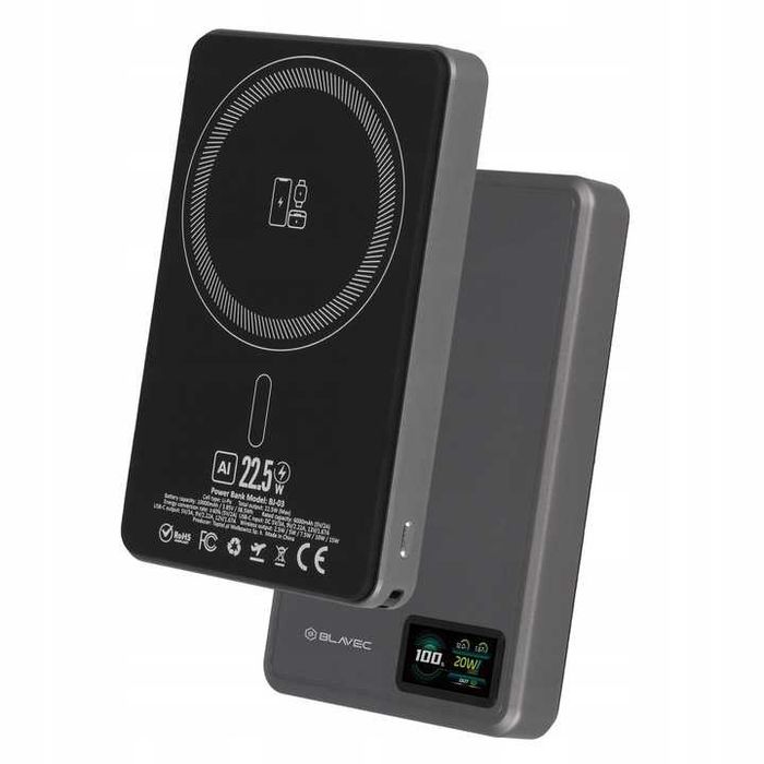 Power Bank mini magnetyczny indukcyjny z MagSefe 10000mAh 22,5W Poznań ...