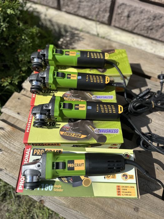 Болгарка Procraft 125 круг ушм турбинка: 980 грн. - Електроінструмент Чернігів на Olx